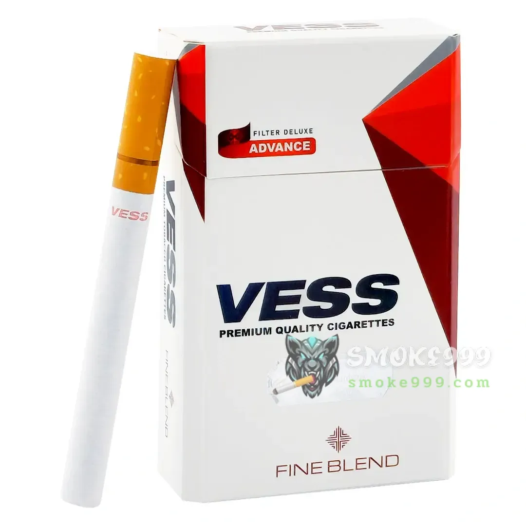 Vess เวส แดง (ซองแข็ง) - บุหรี่นอก บุหรี่ราคาถูก บุหรี่คอตตอน